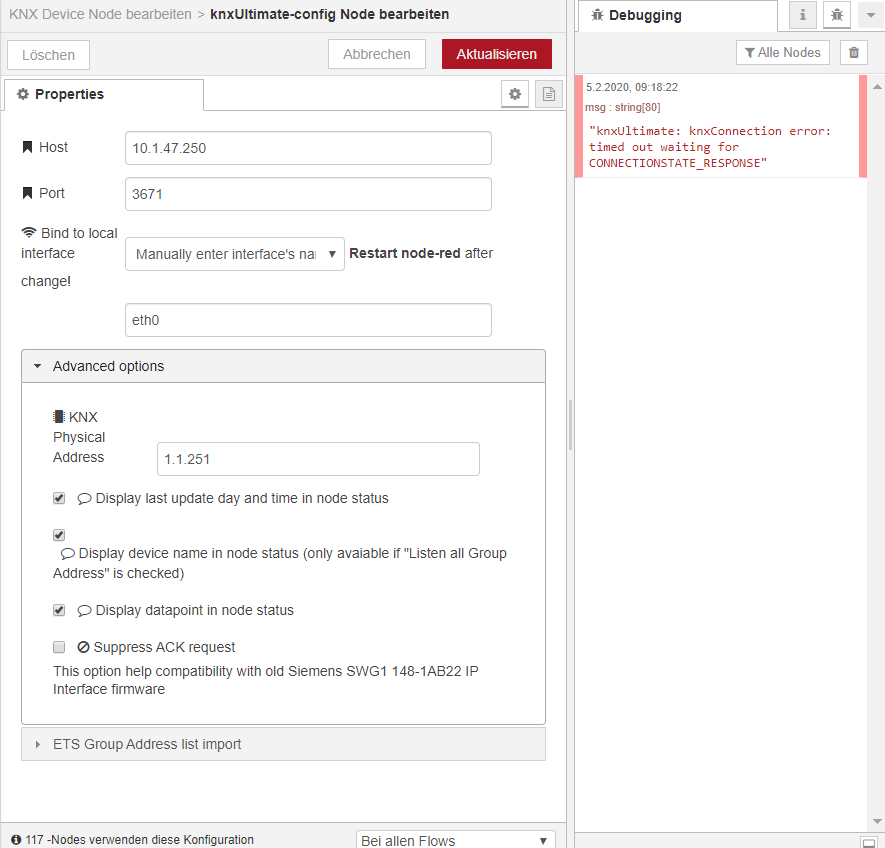 timed out waiting for CONNECTIONSTATE_RESPONSE · Issue #30 · Supergiovane/node-red-contrib-knx ...