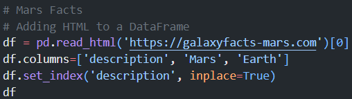 GitHub - liz-mcdaneld/Mission-to-Mars: Web Scraping with HTML/CSS