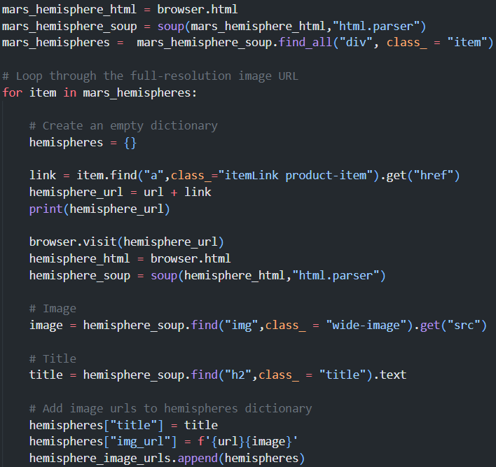 GitHub - liz-mcdaneld/Mission-to-Mars: Web Scraping with HTML/CSS