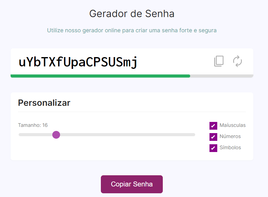 GitHub - paulabelmiro/Key-Generator: Gerador de senhas criado durante o curso de Javascript do ...