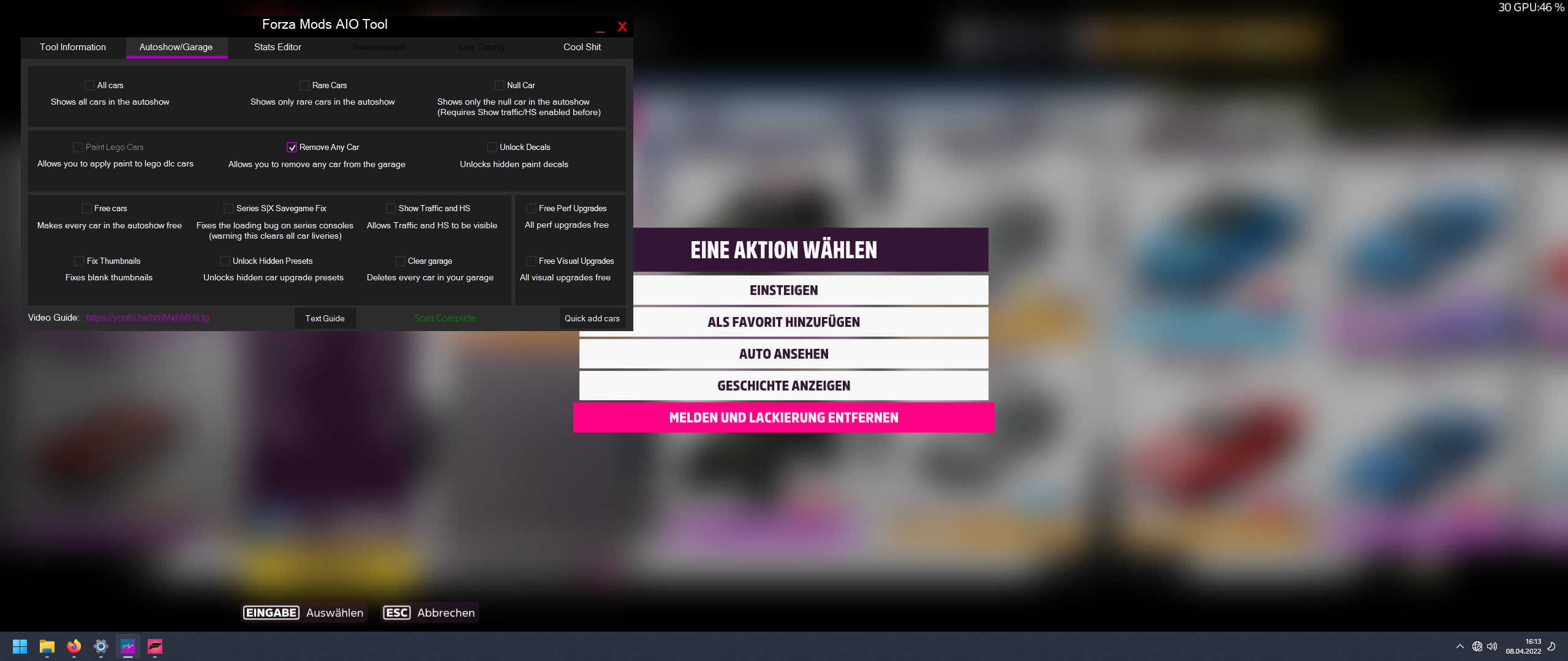 [Bug]: Remove any Car - not working · Issue #75 · ForzaMods/AIO · GitHub