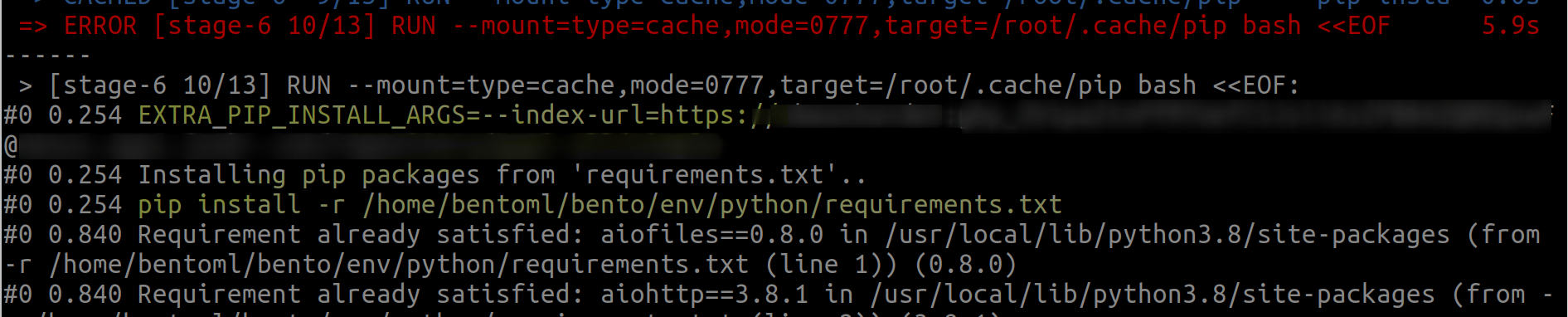 `index_url` isn't used to install dependencies in the `containerize` command · Issue #2552 ...