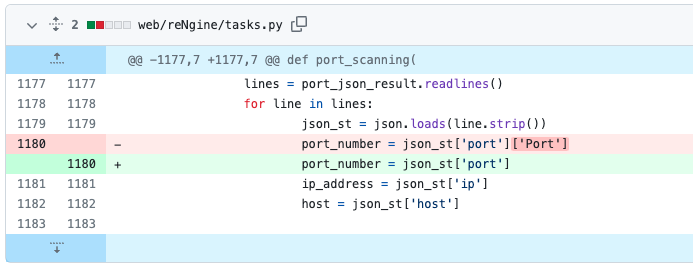 Scan failed due to ERROR: 'int' object is not subscriptable · Issue ...