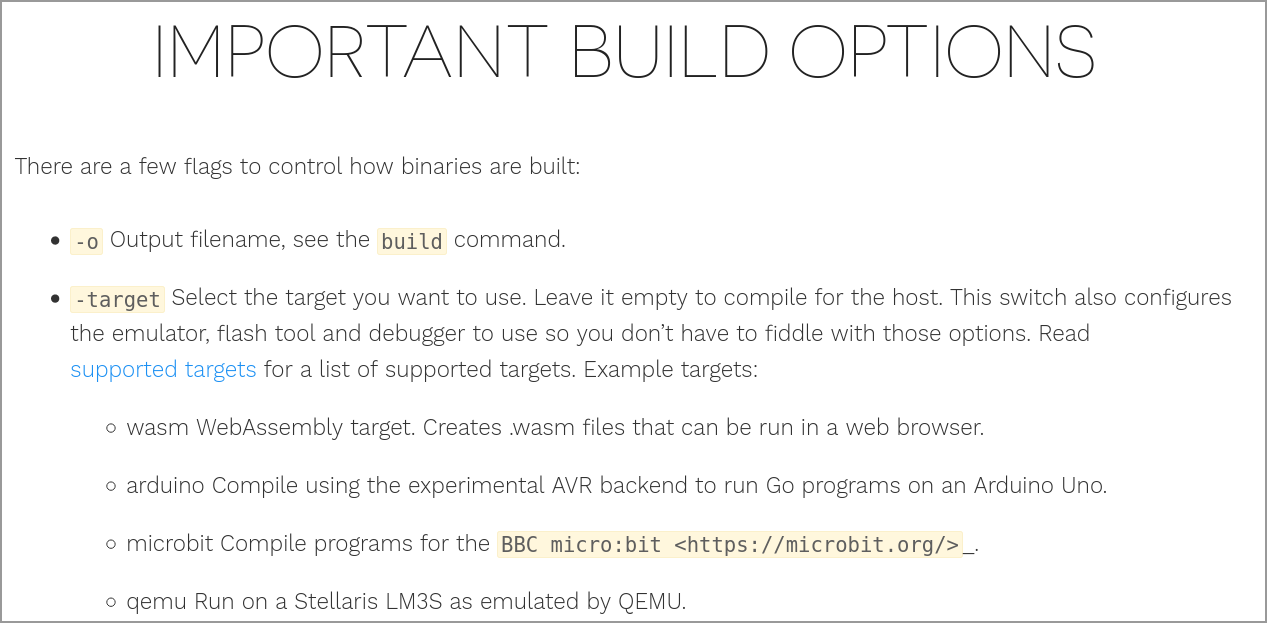 The tinygo.org documentation is hard to read · Issue #162 · tinygo-org/tinygo-site · GitHub