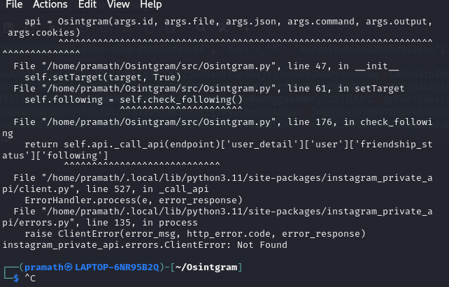 Client error · Issue #921 · Datalux/Osintgram · GitHub Client error · Issue #921 · Datalux/Osintgram · GitHub