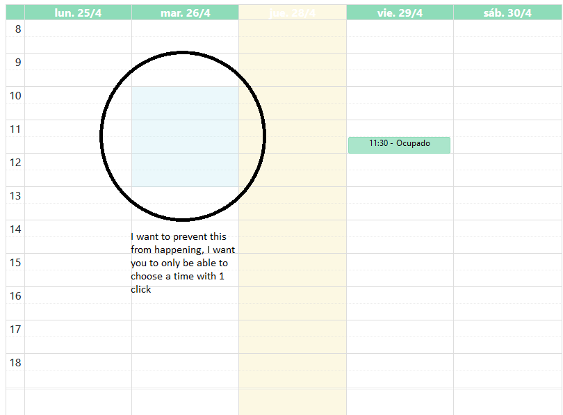 avoid that many hours can be selected when creating events · Issue #6828 · fullcalendar ...