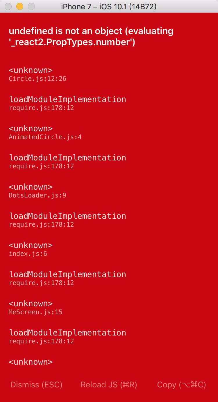 引入react-native-loader后，项目启动报错，RN版本0.49.3. · Issue #4 · wangdicoder ...