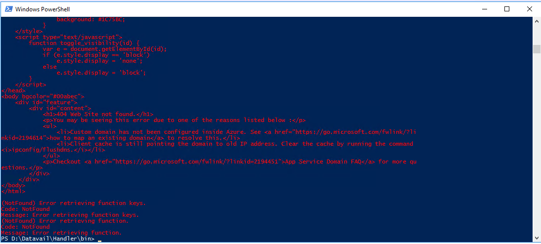 Error In Azure Function App Deployment Azure Cli · Issue 3476 · Microsoftvscode