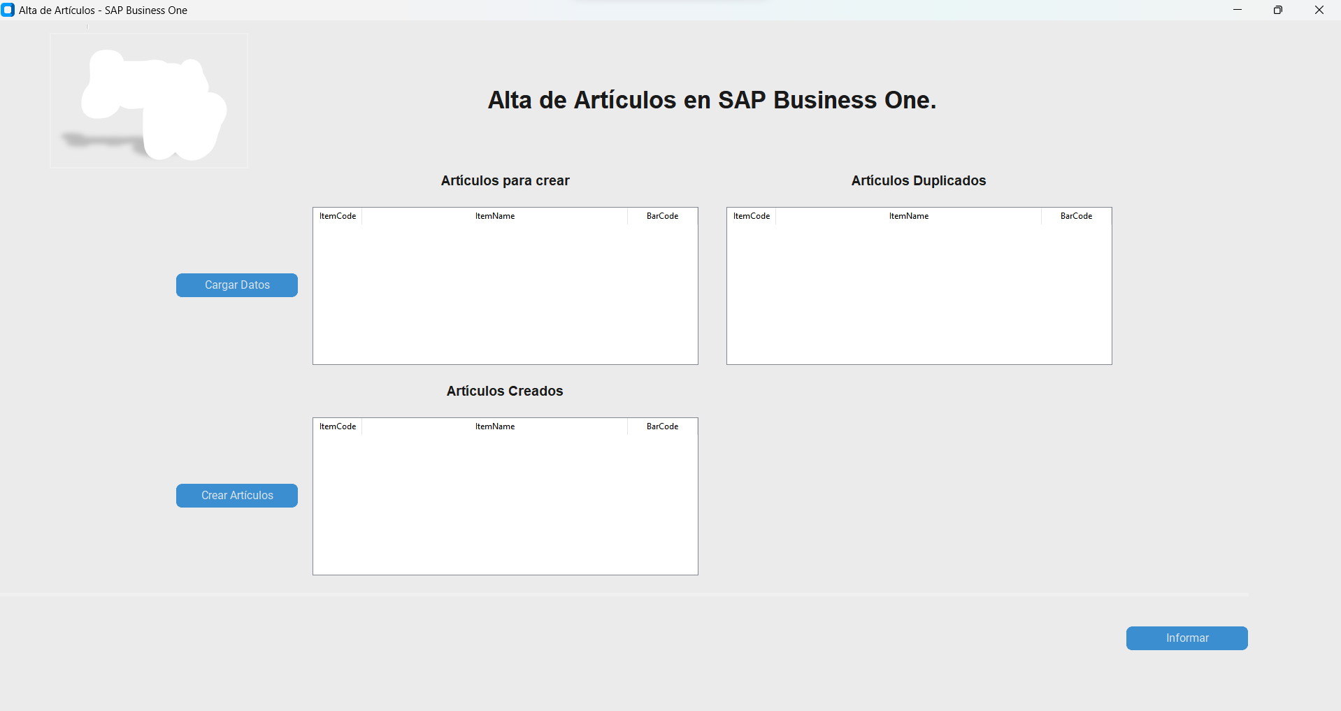 GitHub - Braian29/Alta_Articulos: Creación Masiva de Artículos en SAP Business One
