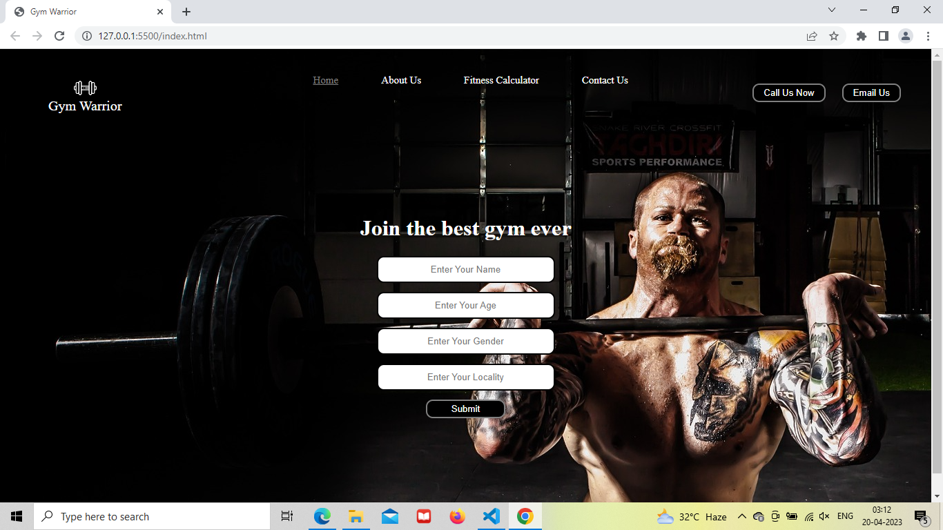 GitHub - devharsh2k4/Gym-Warrior: a basic gym website