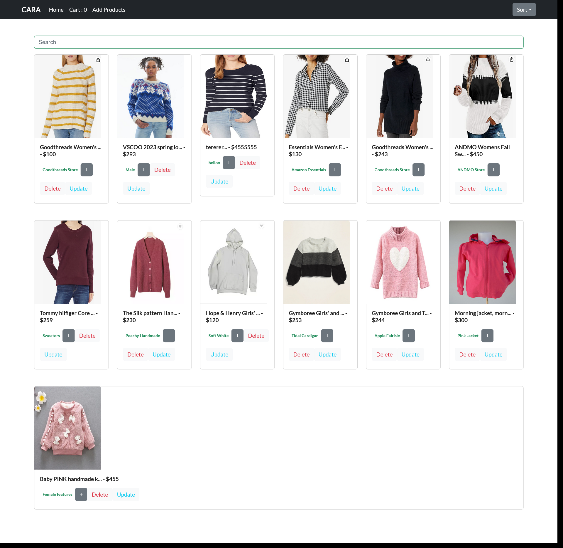 GitHub - sauuus/ecom: CARA( e-commerce clothing site)