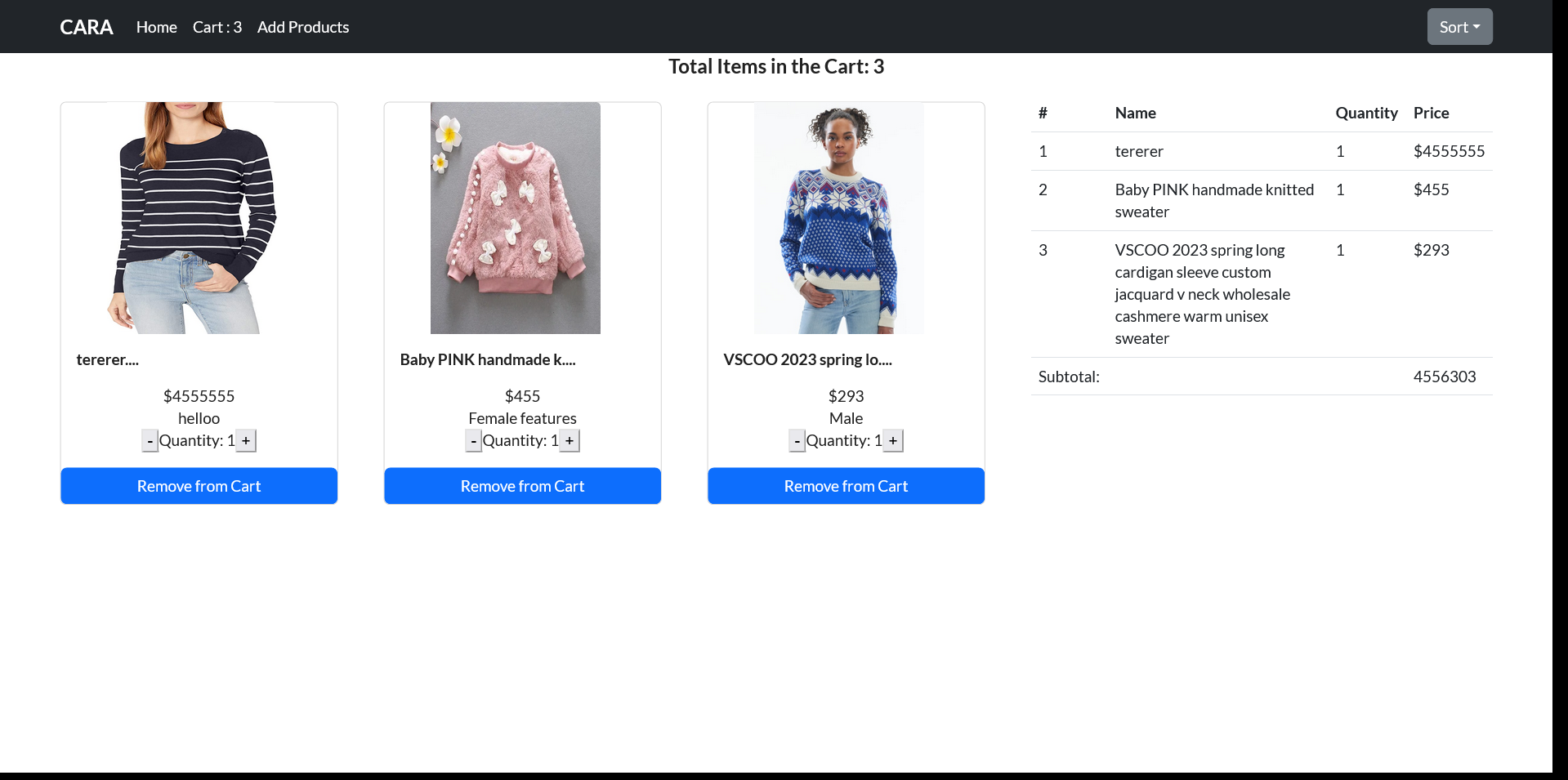 GitHub - sauuus/ecom: CARA( e-commerce clothing site)