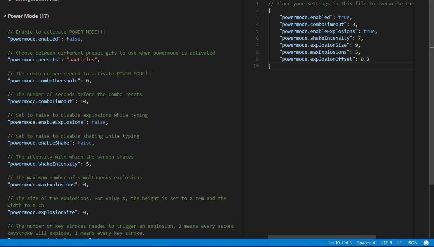 [Bug found on my end] The shake of the power mode is only horizontal ...