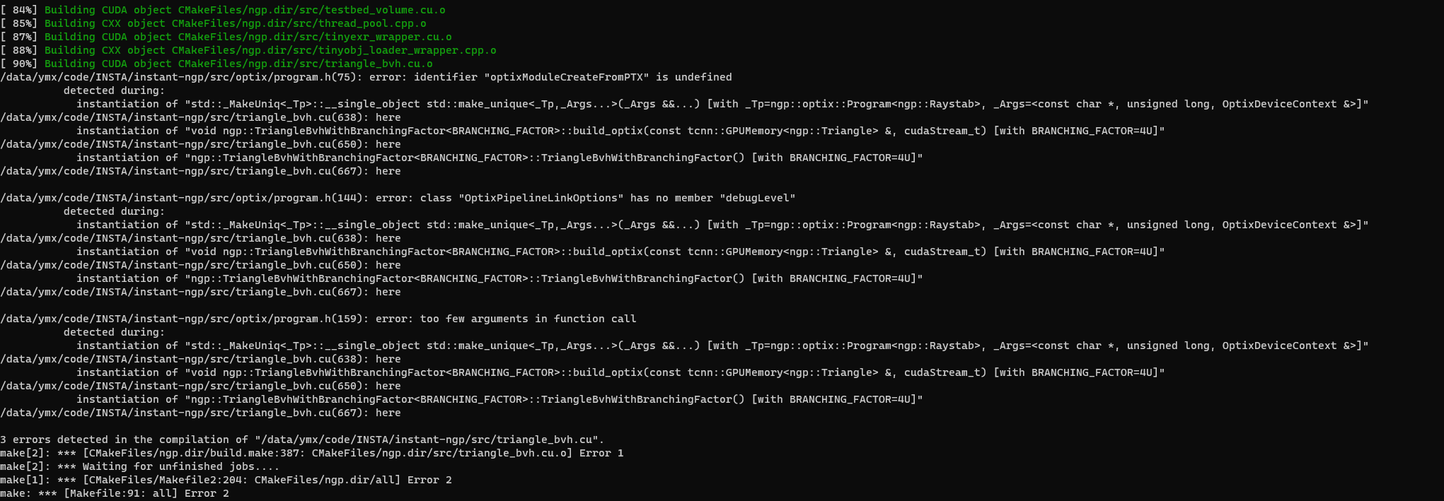 A Error During Compilation · Issue 1378 · Nvlabsinstant Ngp · Github 