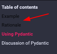 Docs dark theme: right nav bar color difficult to read · Issue #3895 · pydantic/pydantic · GitHub