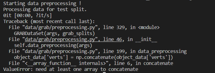 Valueerror Need At Least One Array To Concatenate · Issue 1 · Kzhou23 Toch · Github