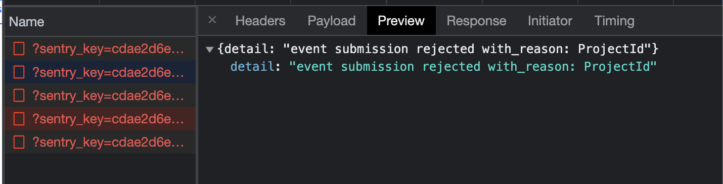 event submission rejected with_reason: ProjectId · Issue #100 ...