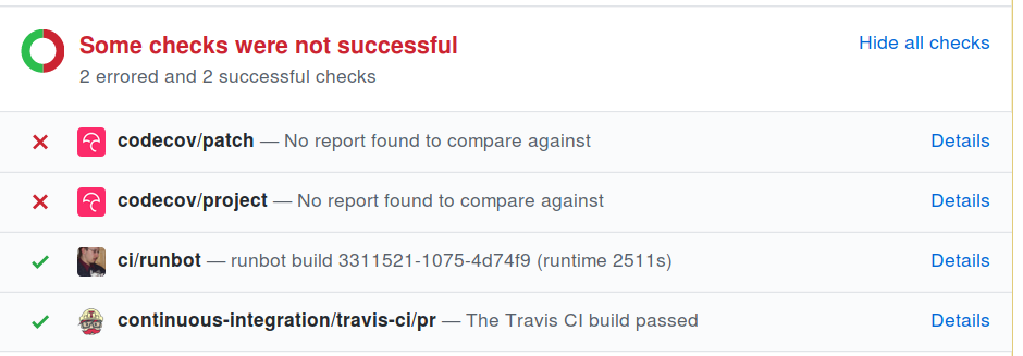 Codecov: No report found to compare against · Issue #515 · OCA/maintainer-quality-tools · GitHub