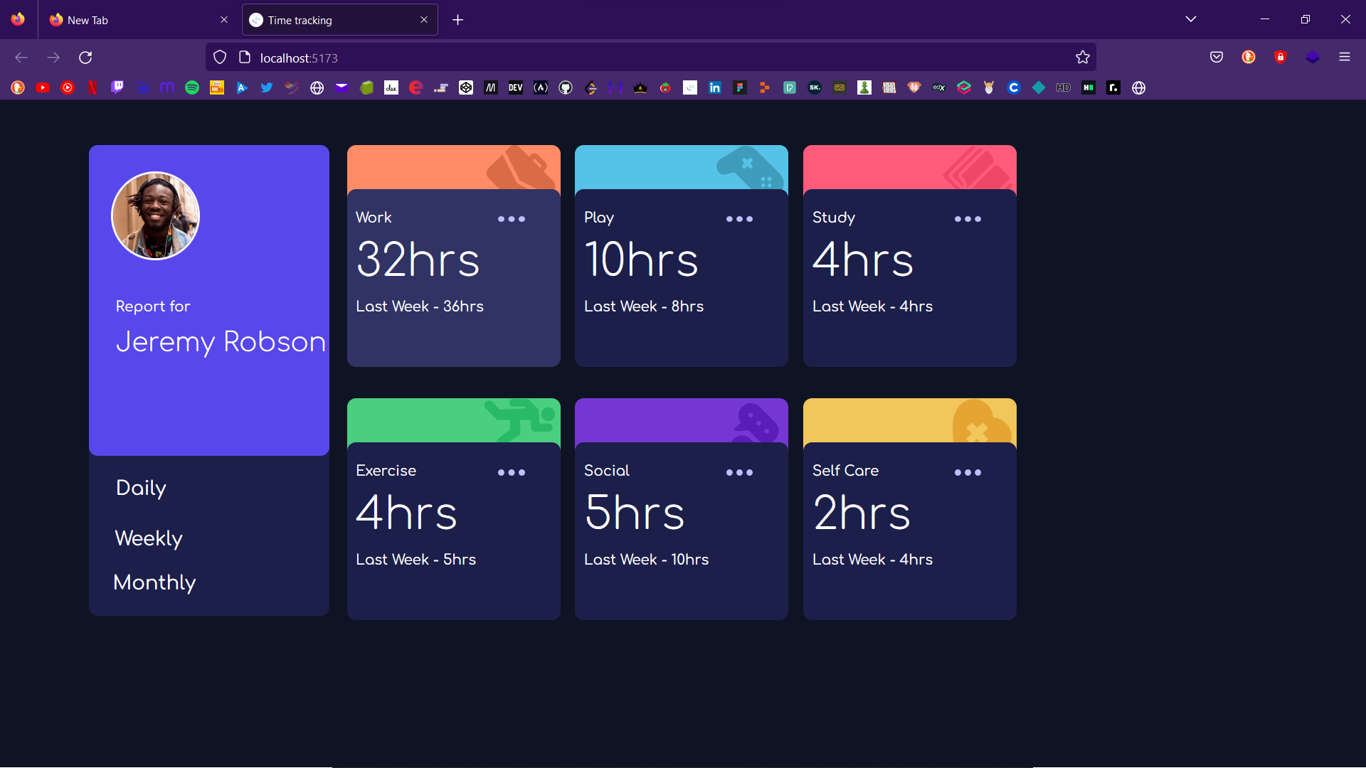 GitHub - damianrobert/react-time-tracker
