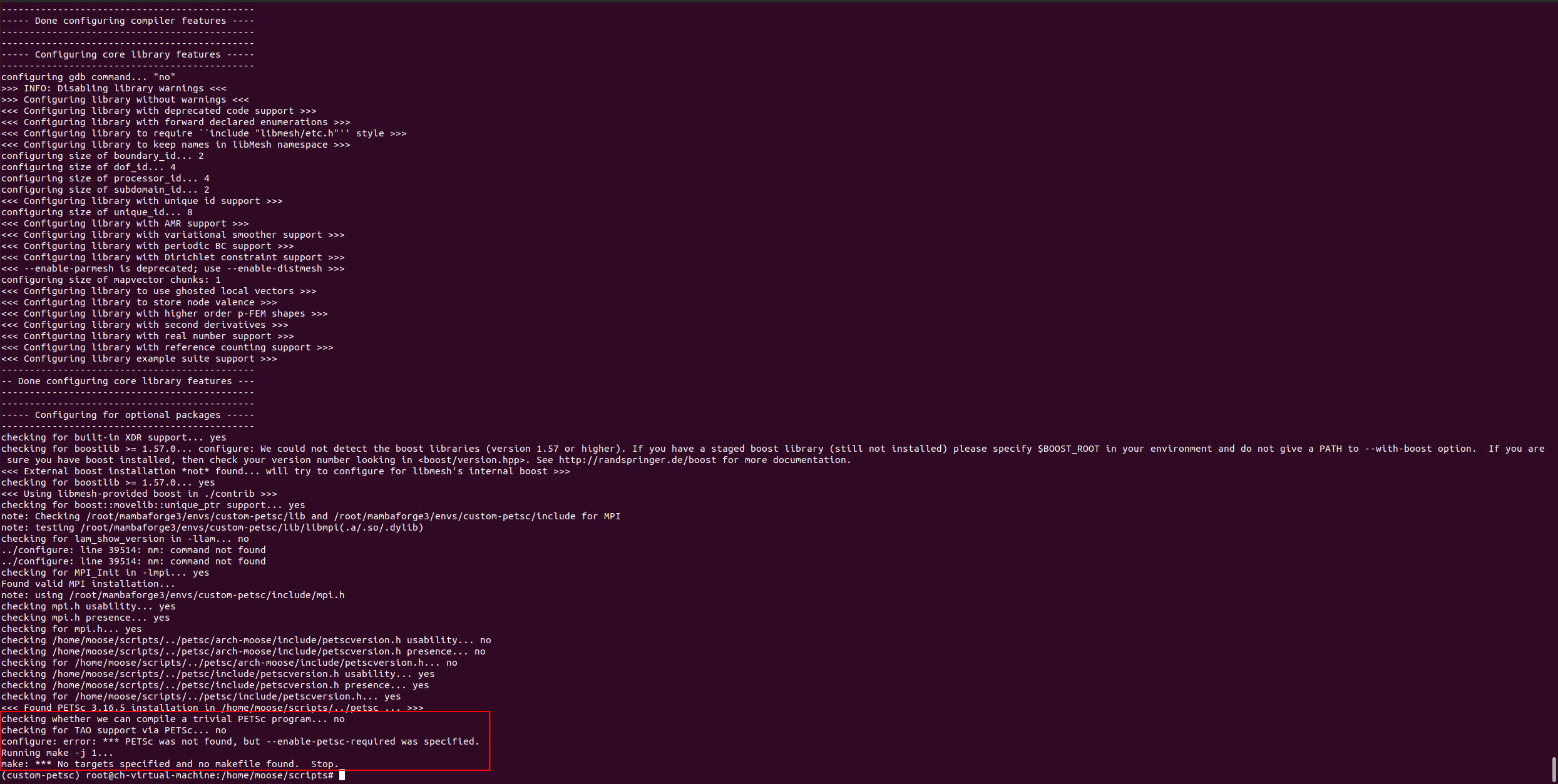 ./update_and_rebuild_petsc.sh and ./update_and_rebuild_libmesh.sh failed · idaholab moose ...