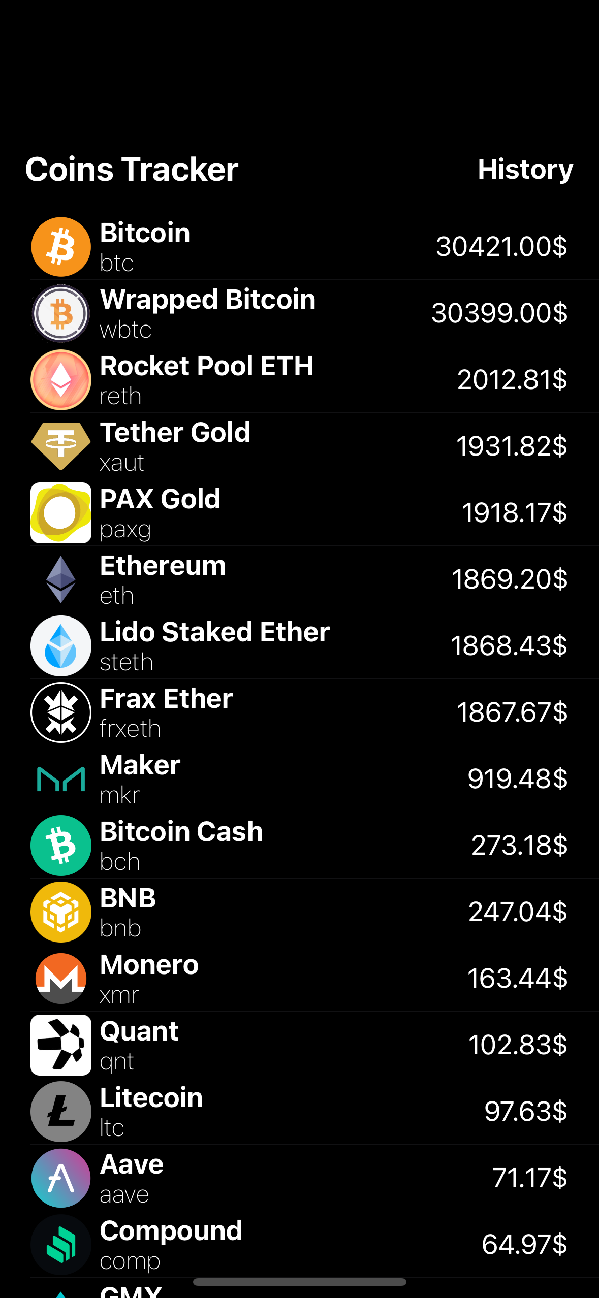 GitHub - Arzu2022/Crypto-Tracker