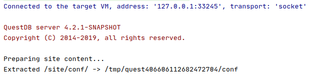 Parametrize copyright year in QuestDB start message · Issue #169 ...