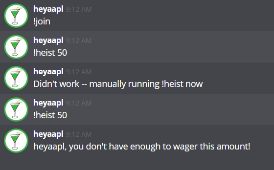 [Bug] Games Do Not Trigger From Chat Message Effects (!heist) · Issue #1031 · crowbartools ...