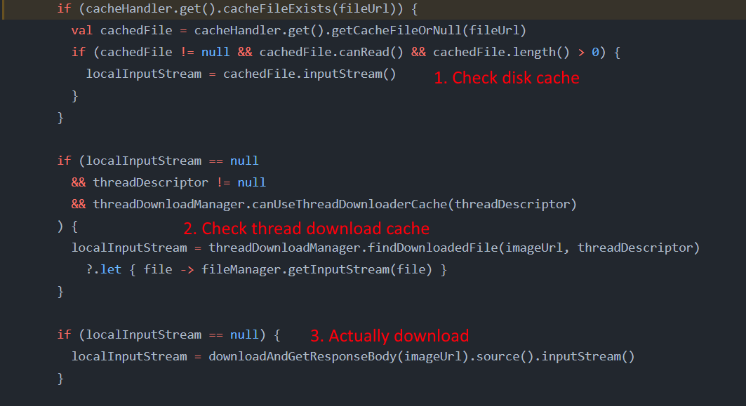 saving image/video from te cache instead of downloading it again ...