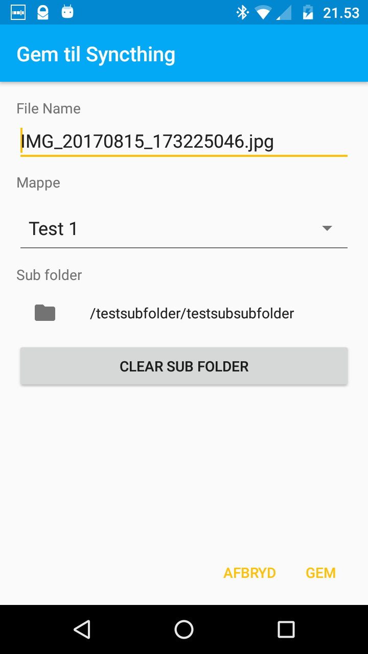 "Save to Syncthing" could remember last folder · Issue #899 · syncthing/syncthing-android · GitHub
