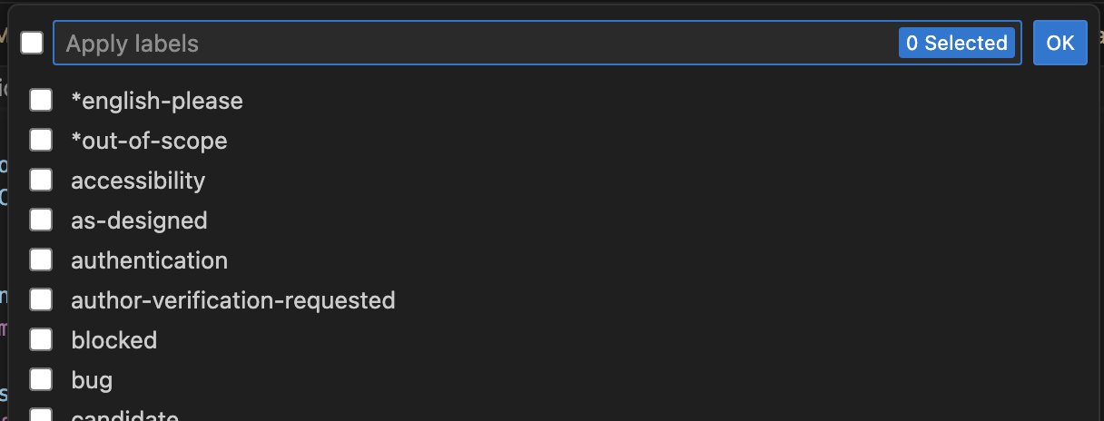 Label picker does not show colours in Create view · Issue #5070 · microsoft/vscode-pull-request ...