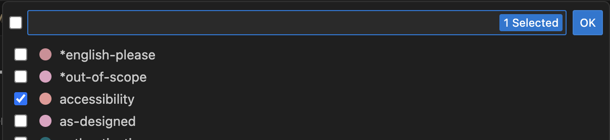 Label Picker Does Not Show Colours In Create View · Issue 5070 · Microsoftvscode Pull Request