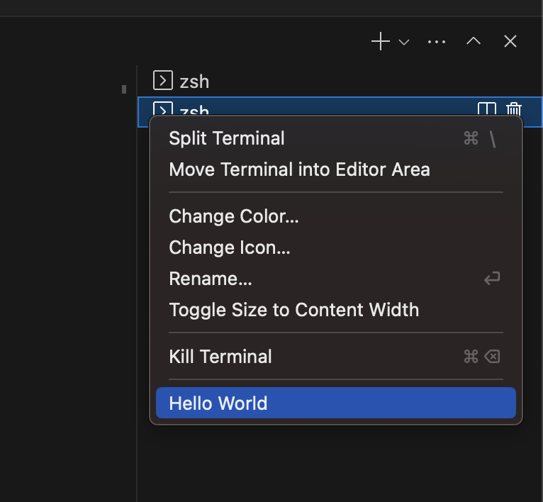 Test: Terminal context menu contributions · Issue #194029 · microsoft ...