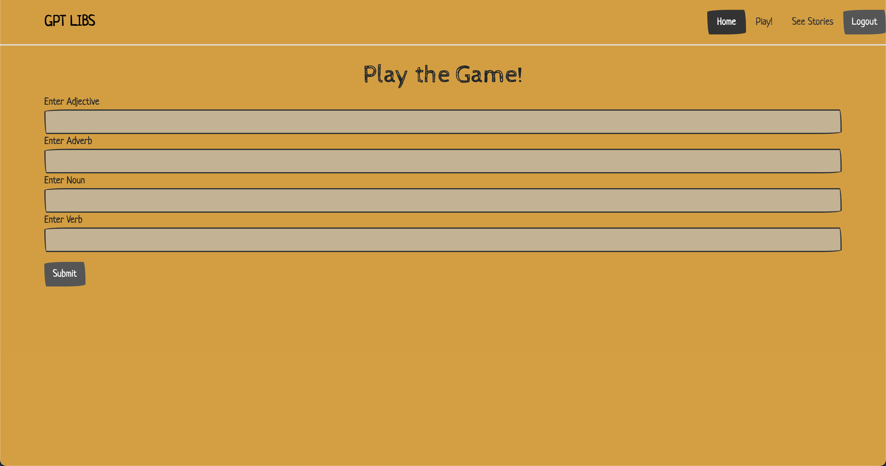 GitHub - Jdorman1289/FullStack-GPT-Libs: A Madlibs style game where GPT ...
