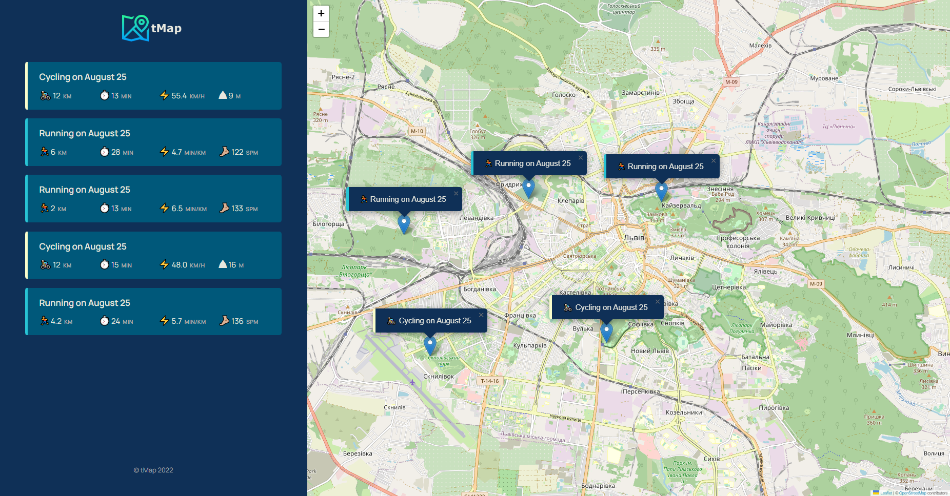 GitHub - Aleksey-Mazur/tMap: Application that allows to log and save activities and data (such ...