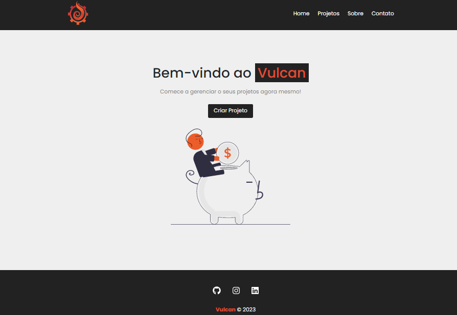 Github Matthael Vulcan Aplicação De Gerenciamento De Projetos Feita Em Reactjs Para Facilitar