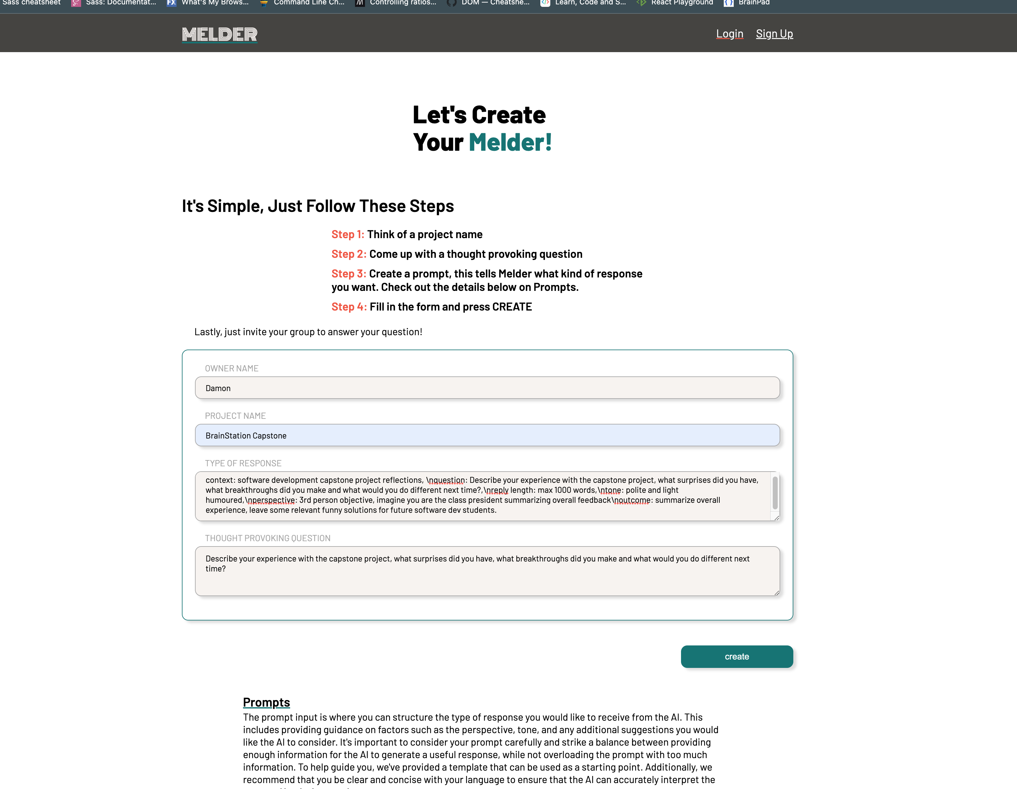 GitHub - MrPreachez/capstone-melder: Front-end for brainstation capstone project. Project name ...