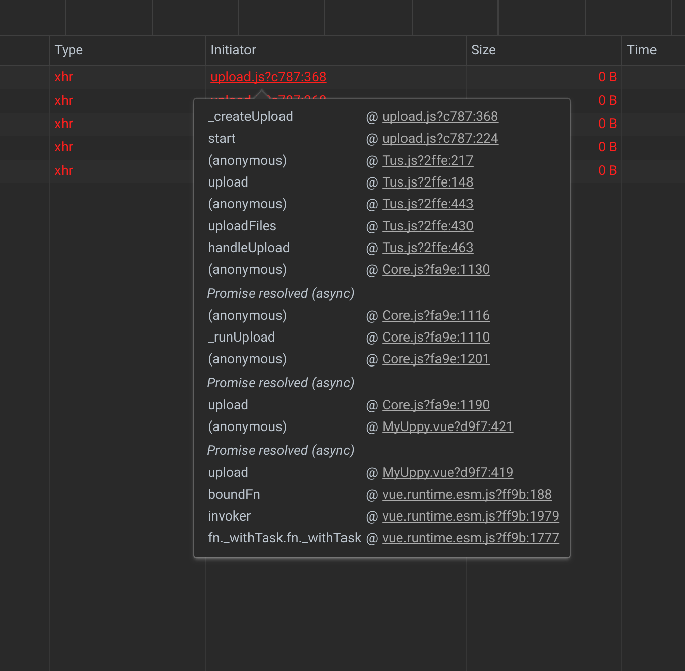 tus: failed to create upload, caused by [object ProgressEvent] · Issue ...