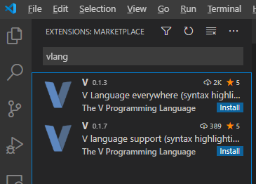 Published twice on marketplace? · Issue #210 · vlang/vscode-vlang · GitHub
