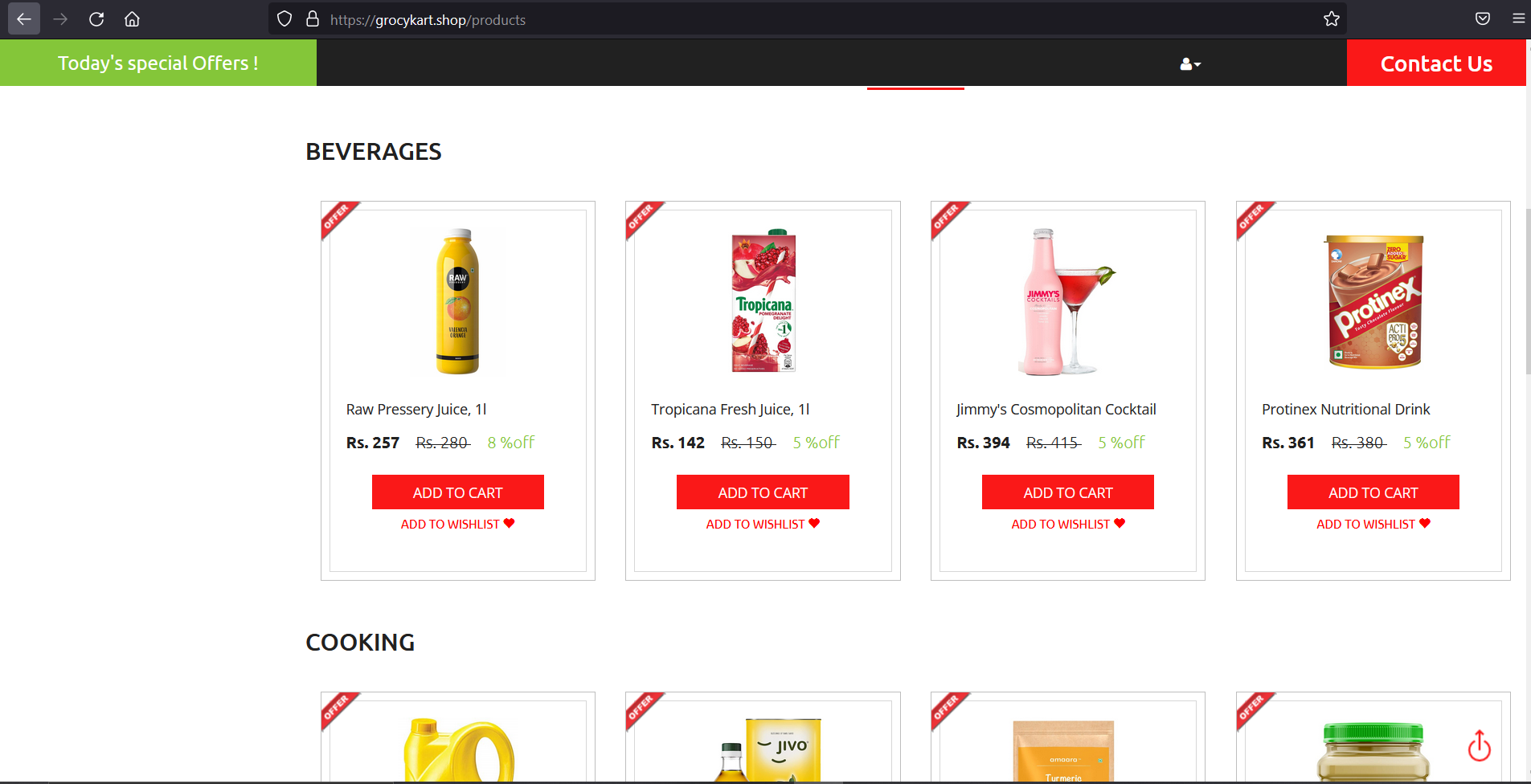 GitHub - vishnusp125/GrocyKart: week 3