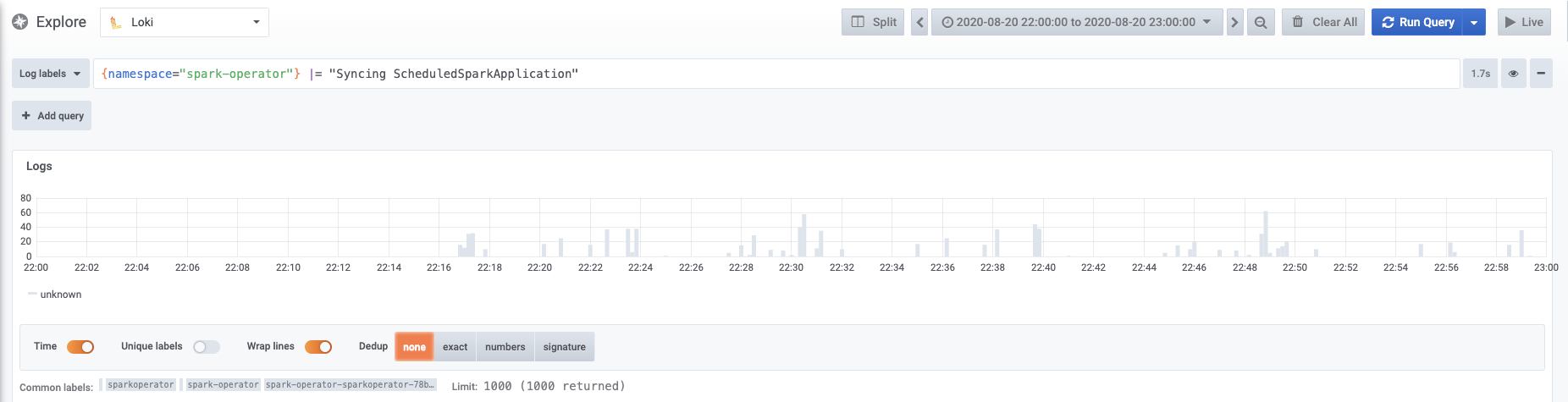 ScheduledSparkApplications not being scheduled on the provided cron ...