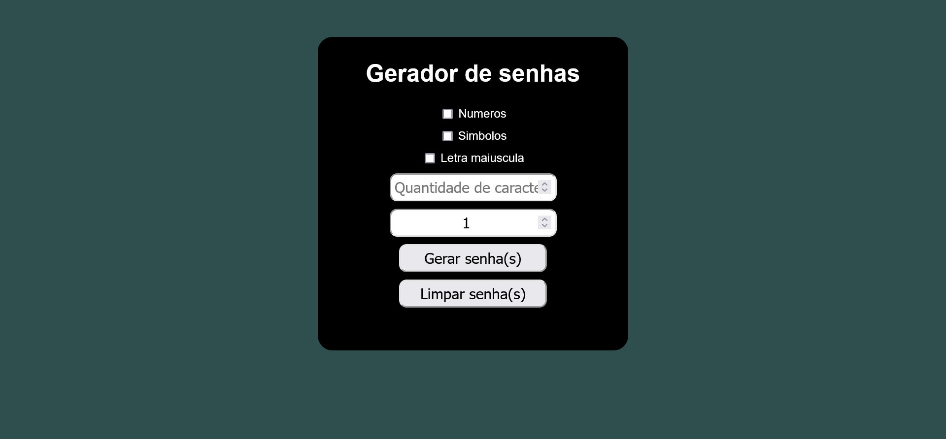 GitHub - MayckL2/Gerador-de-senha: Site de gerador de senhas aleatorias