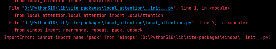 ImportError：cannot import name 'pack' from 'einops' · Issue #73 · thuml/Time-Series-Library · GitHub