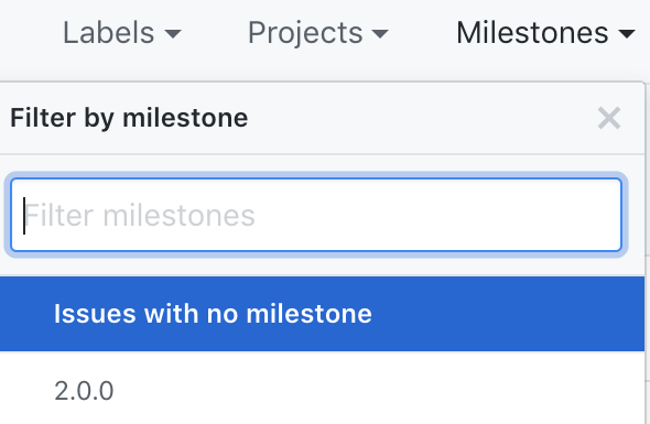 Filter Issues without an assigned Project · Issue #1291 · isaacs/github · GitHub