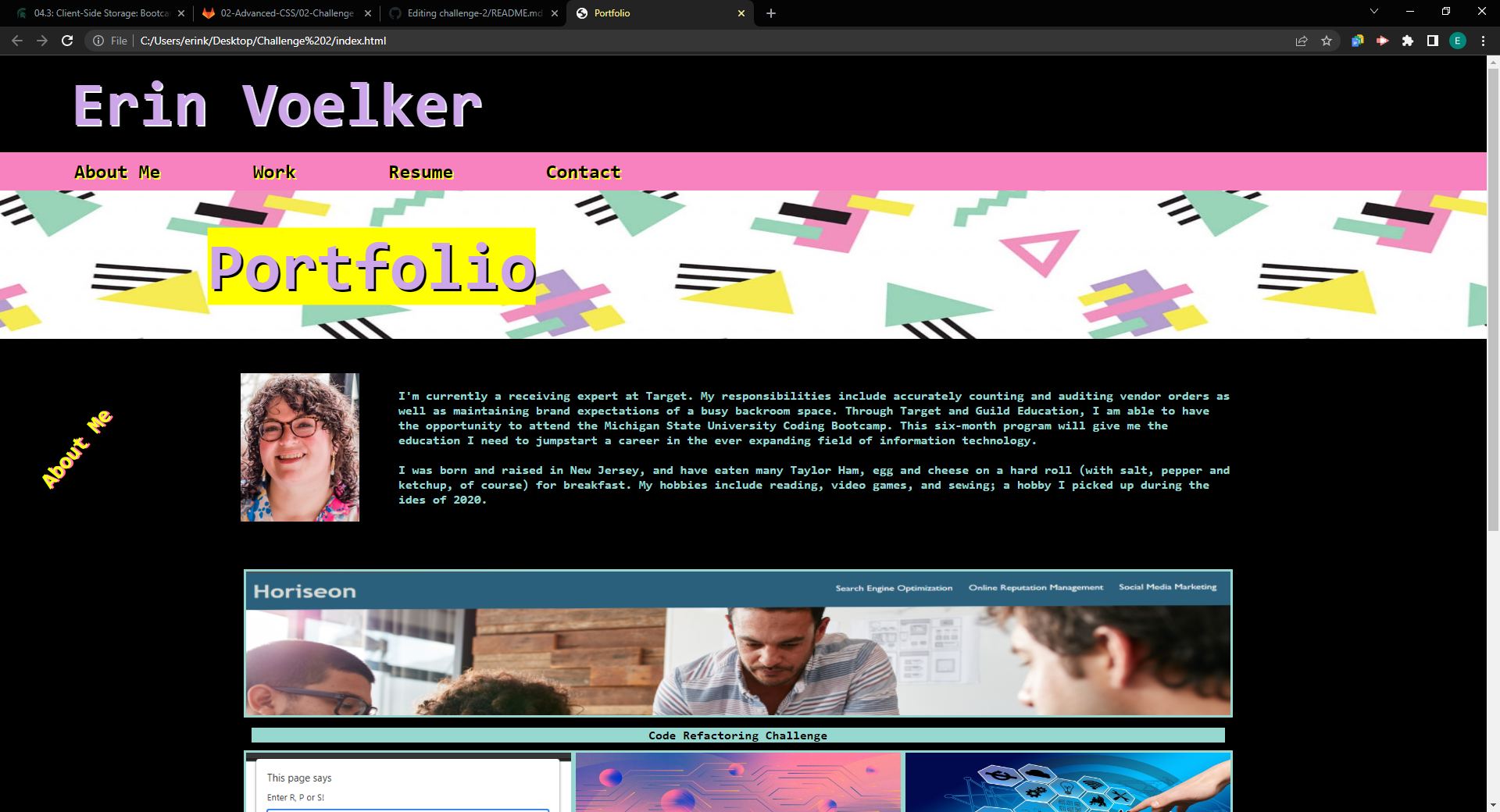 GitHub - ekellv/Erin-Voelker-Portfolio