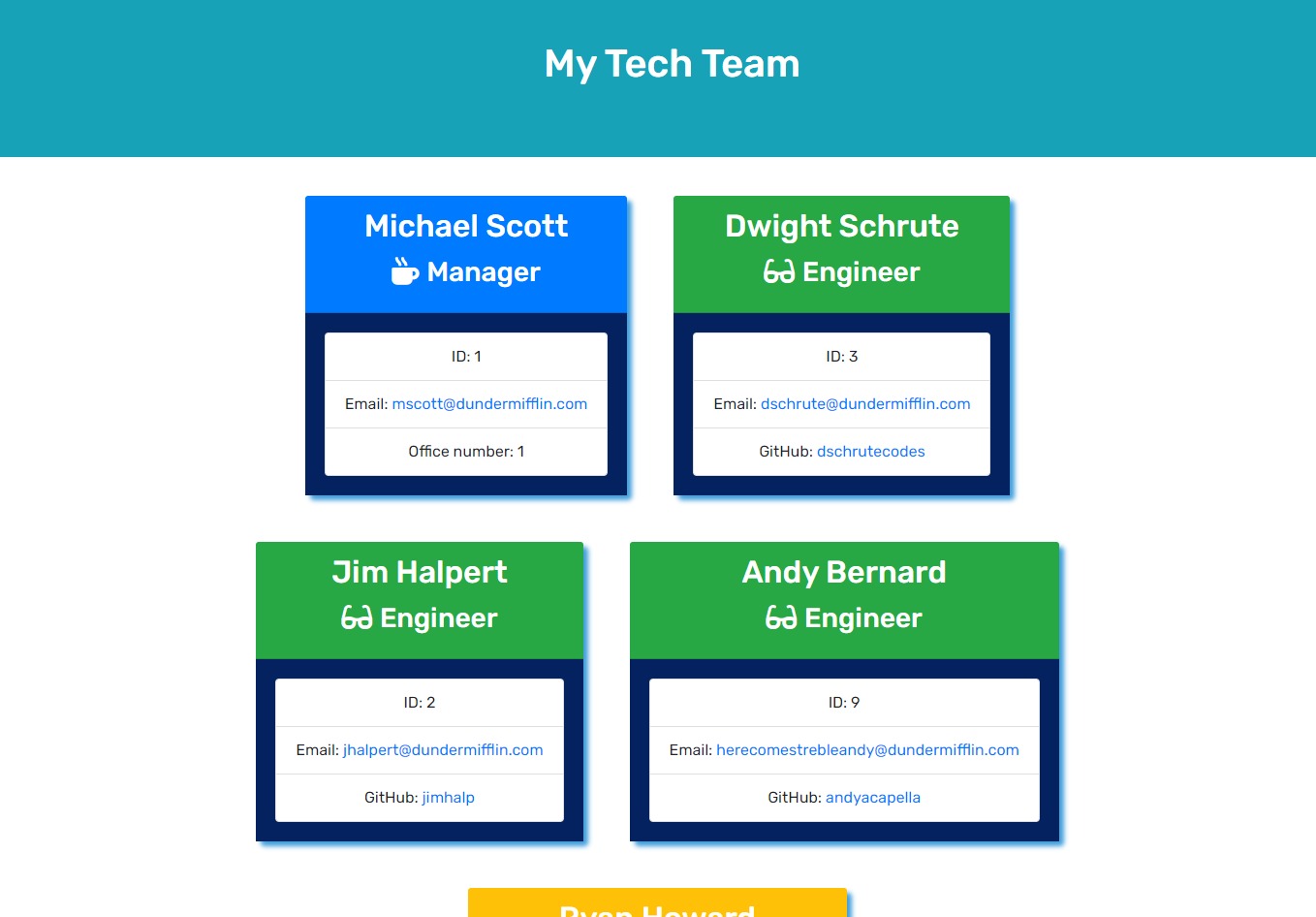 GitHub - ekellv/Team-Profile-Generator: Tested in jest and made using ...