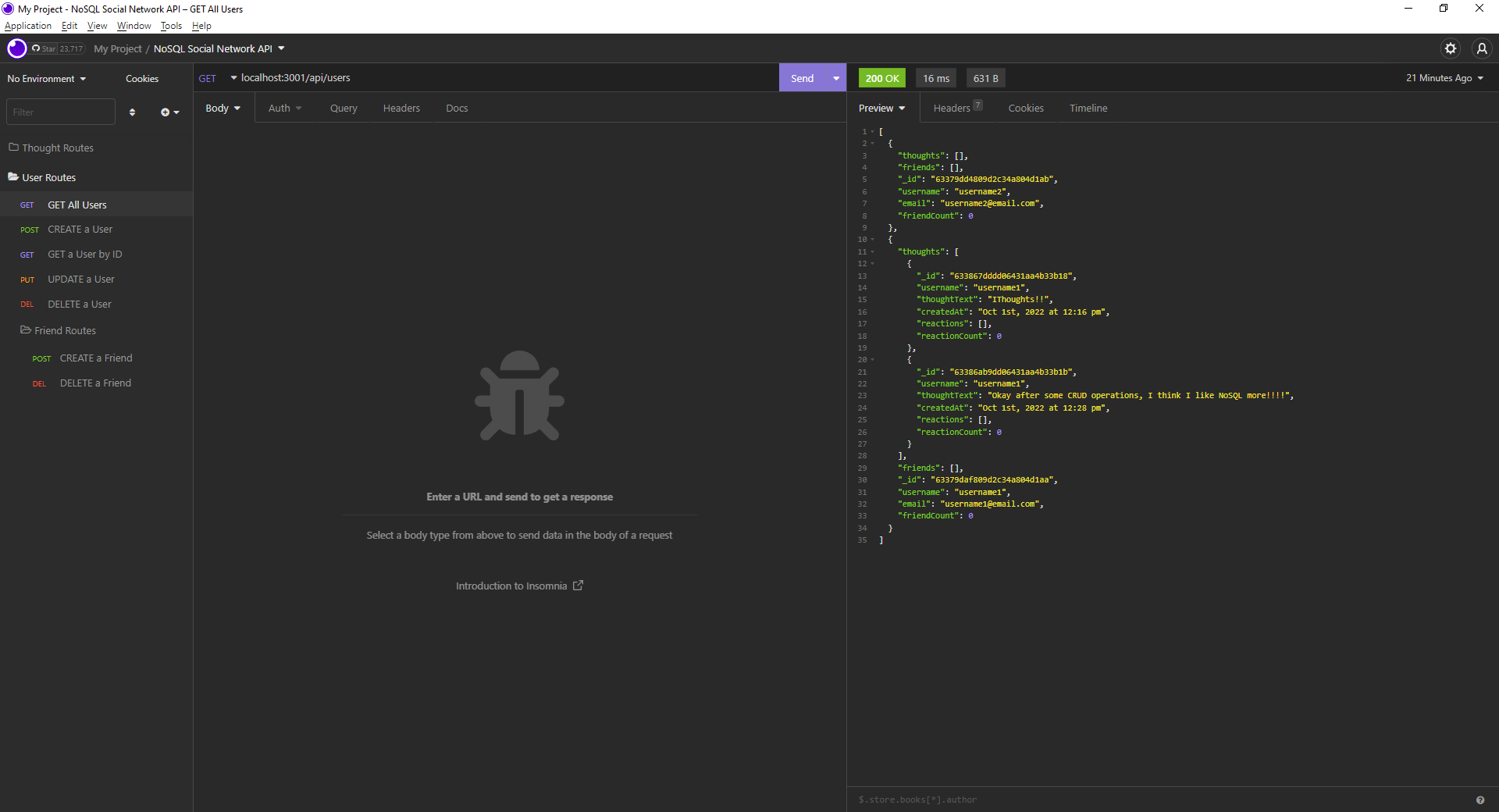 GitHub - ekellv/NoSQL-Social-Network-API