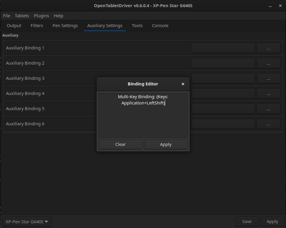 Xp-Pen Star G640S Buttons Not Being Detected · Issue #2321 · OpenTabletDriver/OpenTabletDriver ...