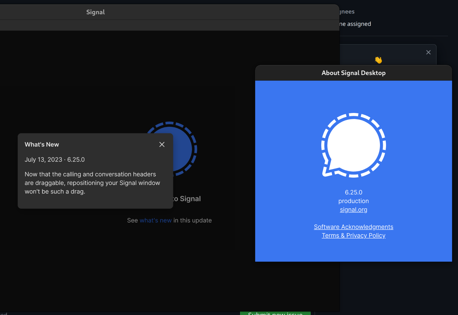 Window buttons gone, and window behavior glitchy · Issue #6537 · signalapp/Signal-Desktop · GitHub