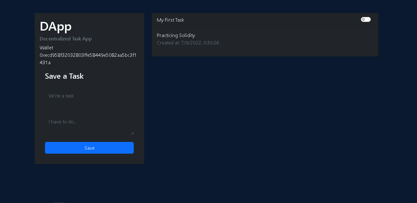 GitHub - J1I2B345/ToDoListSolidity: To do list with Solidity, Truffle, NodeJs. Following Fazt video.