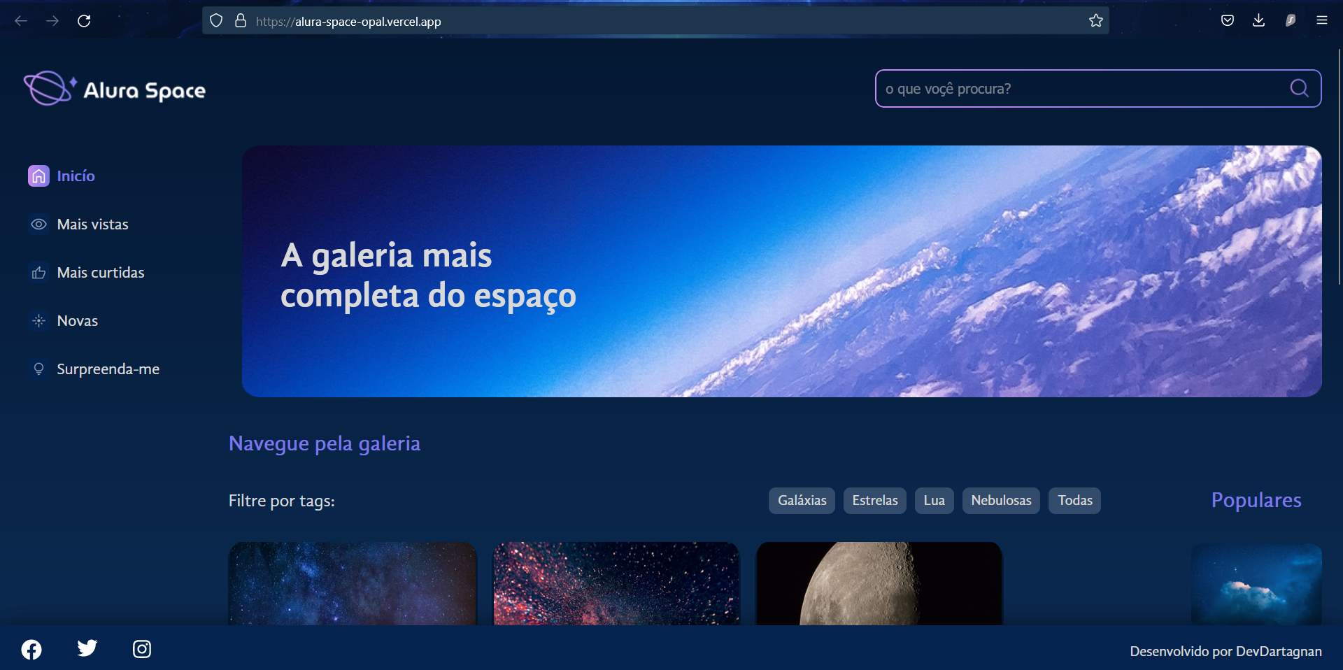 GitHub - devdartagnan/Projeto-Alura-Space: Projeto desenvolvido ao ... GitHub - devdartagnan/Projeto-Alura-Space: Projeto desenvolvido ao ...